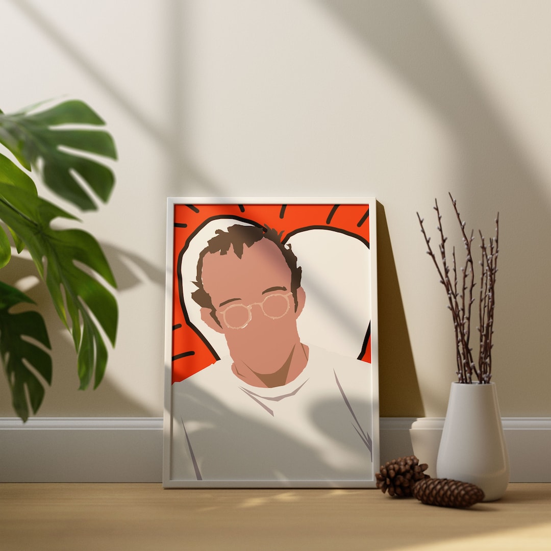 Keith Haring Portrait Tribute Print, Modern Art, Limited Edition - Etsy