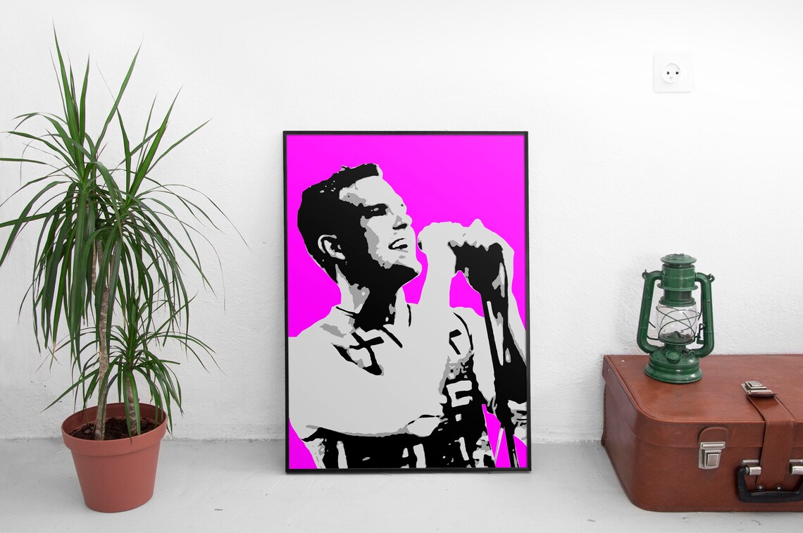 Brandon Flowers Pop Art Wall Art Print Pop Art Print | Etsy UK