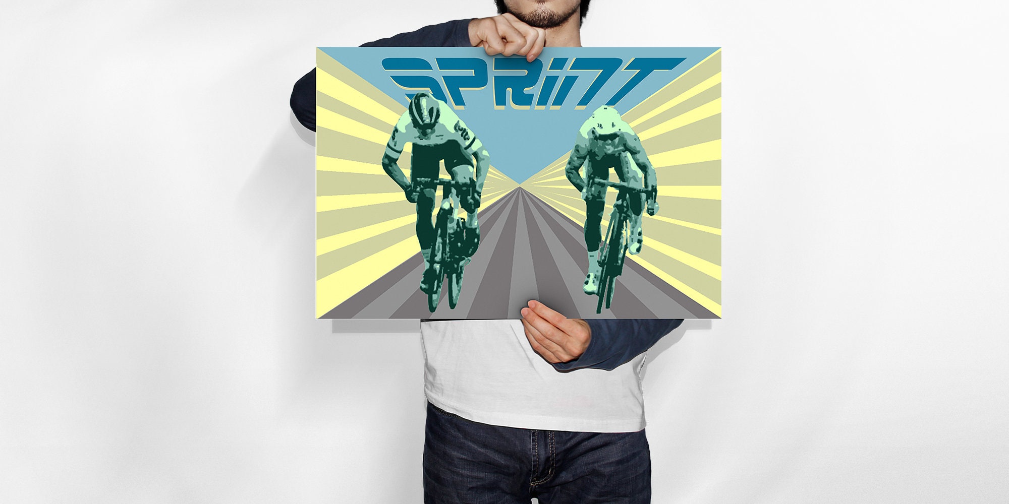Cycling Pop Art Wall Art Print Sprint Print Tour De France - Etsy