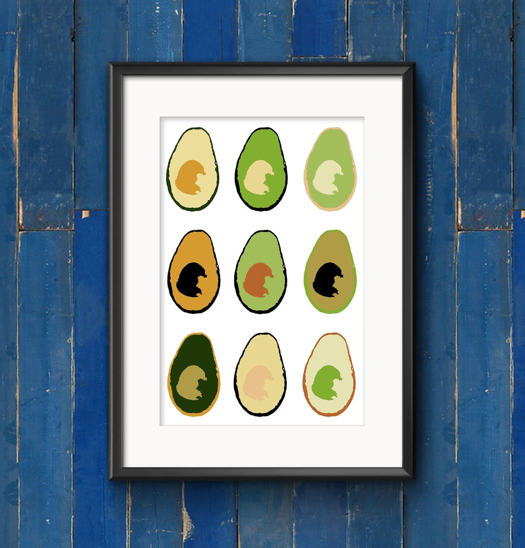 Kitchen Wall Art A5 A4 A3 A2 Avocado Digital Print Free - Etsy