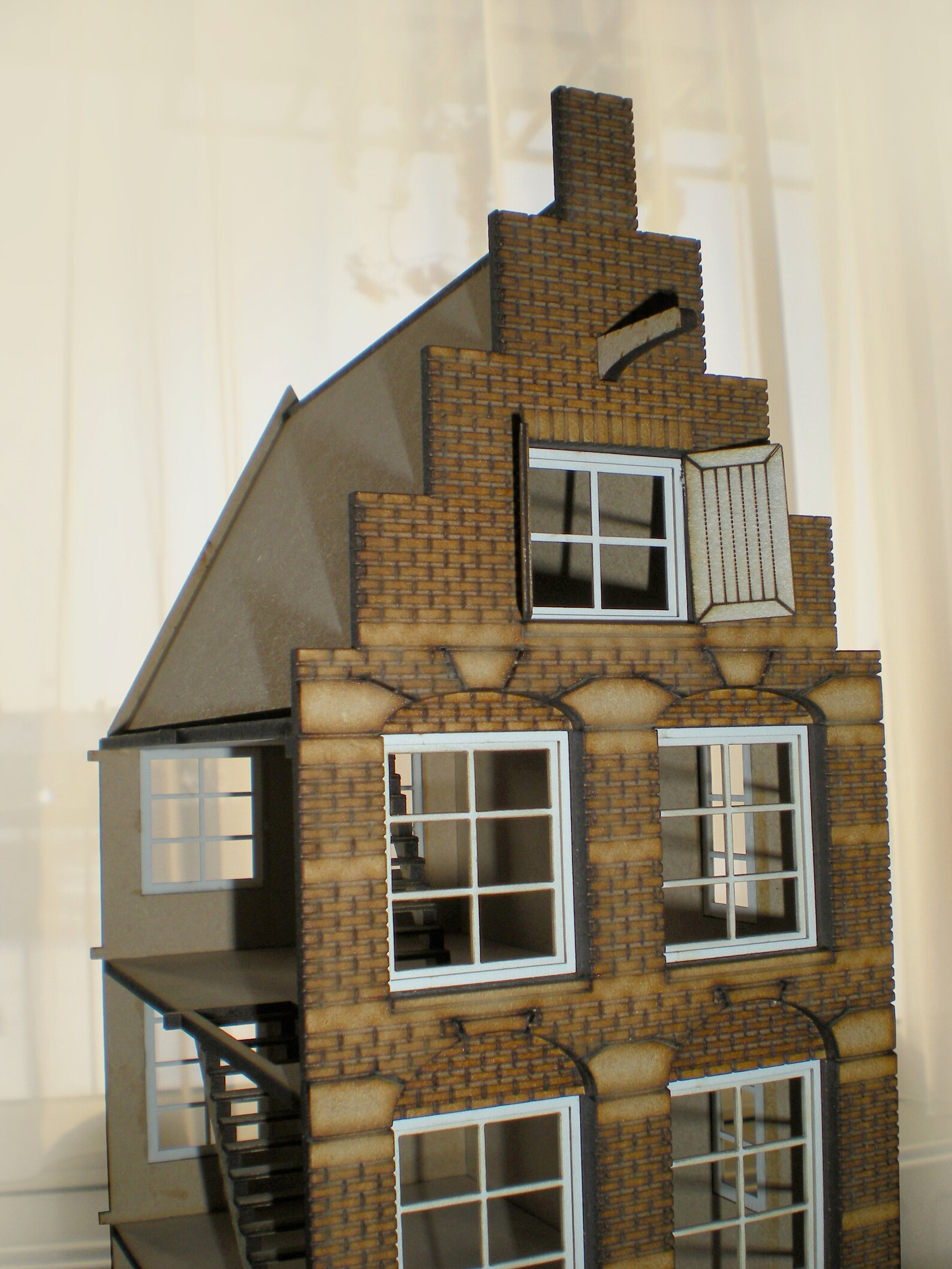 Dutch Canal House Dollshouse Miniature Kit 1:48 Prinshendrikkade ...