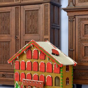 Christmas Advent House - Dollhouse Miniature Kit 1:144 - Etsy