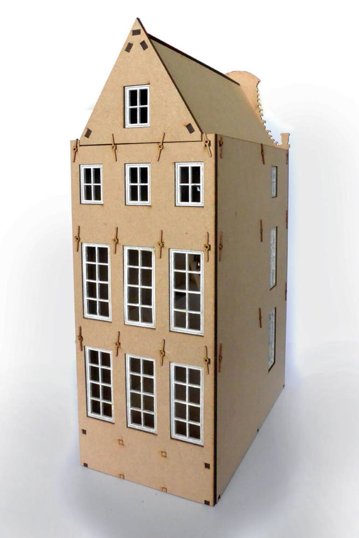 Dutch Canal House Dollhouse Miniature Kit 1:48 Oudezijdsvoorburgwal - Etsy