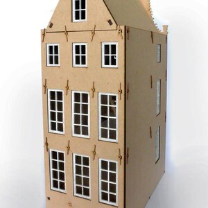 Dutch Canal House Dollhouse Miniature Kit 1:48 Oudezijdsvoorburgwal - Etsy