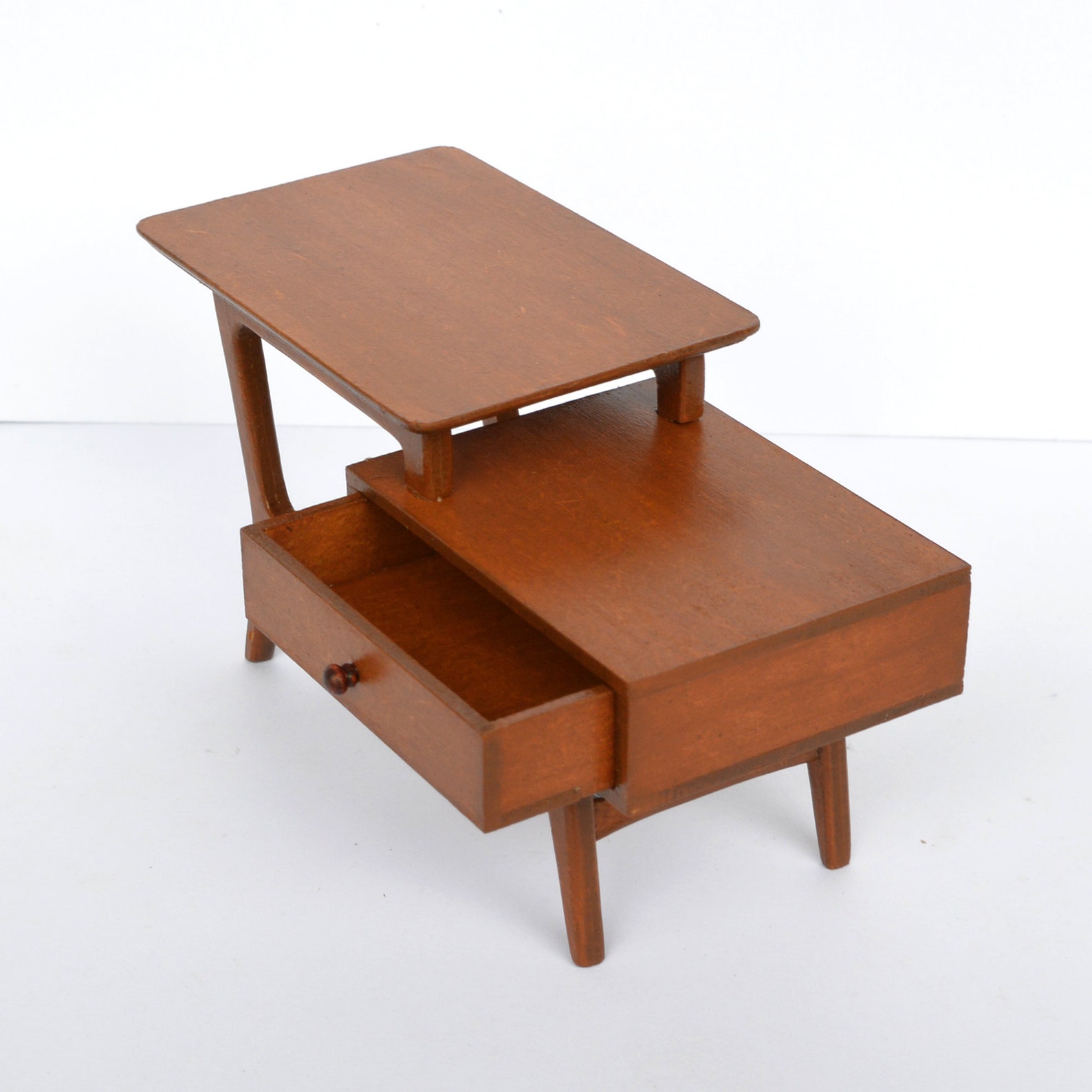 1950's TV Table / Side Table - Dollshouse Miniature Furniture Kit 1:12 ...