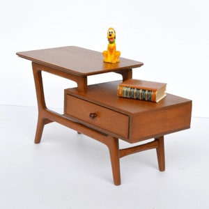1950's TV Table / Side Table - Dollshouse Miniature Furniture Kit 1:12 ...