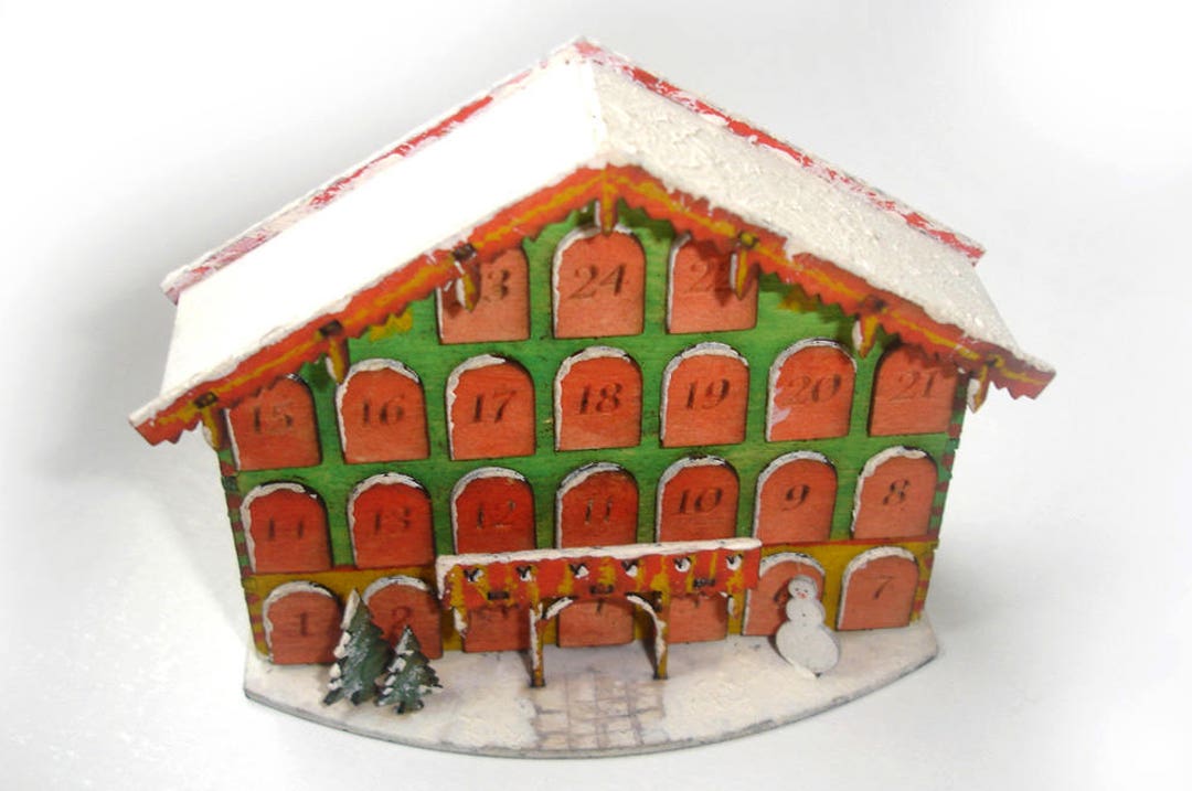 Christmas Advent House - Dollhouse Miniature Kit 1:144 - Etsy