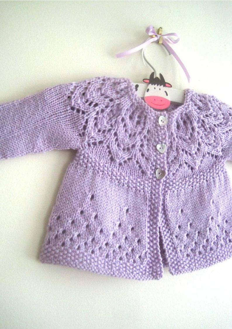 Knitting Patterns for Baby Girls Baby Girls Cardigan | Etsy