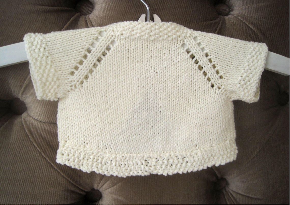 Baby Girl Easy Bolero Knit Pattern, Easy Knitting Pattern Baby Girl ...