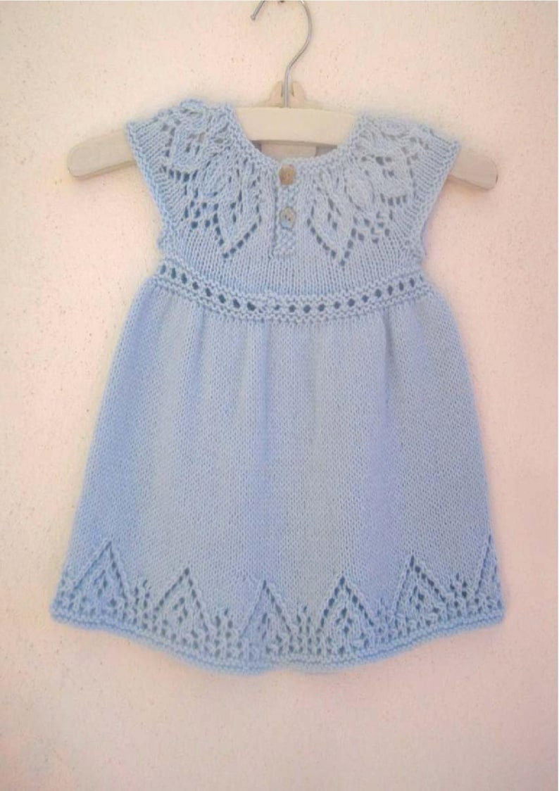 Girls Dress Knitting Pattern Anya Dress Knitting Pattern - Etsy