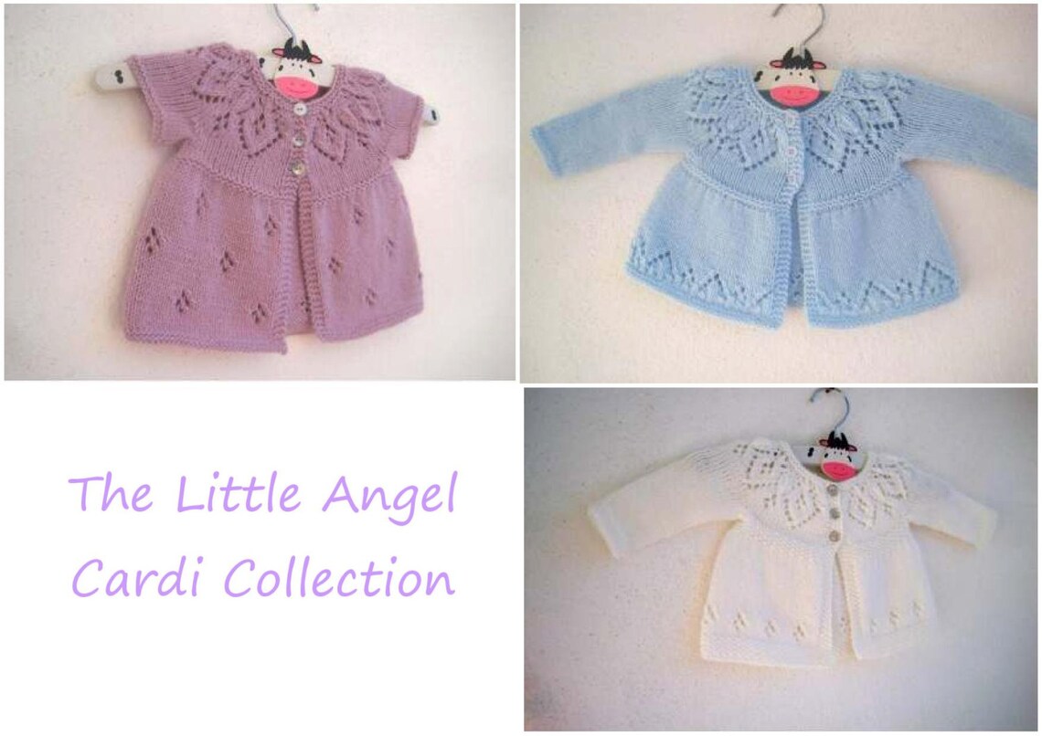 Baby Cardigan Knitting Pattern Girls Sweater Knitting Pattern Anya ...