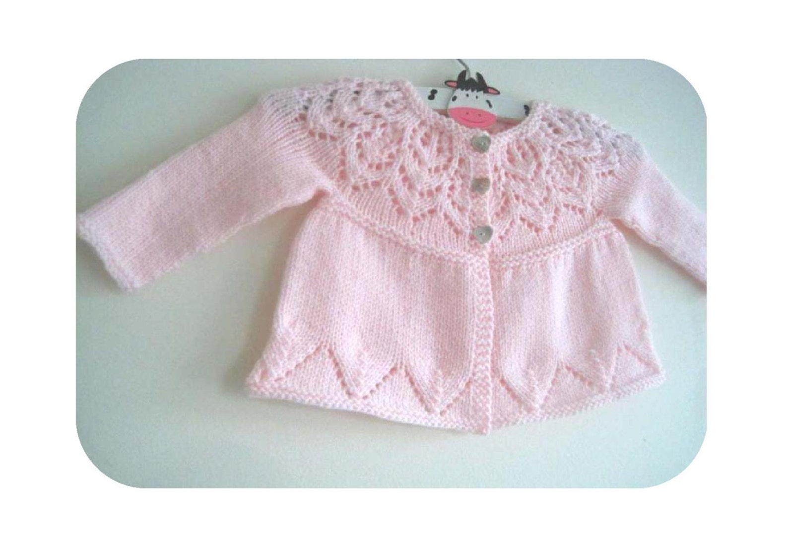 Baby Cardigan Knitting Pattern Girl Sweater Knitting Pattern Baby Girl ...