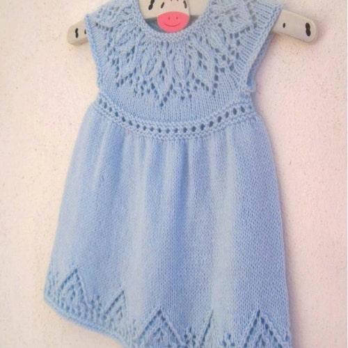 Girls Dress Knitting Pattern Baby Dress Knitting Pattern - Etsy