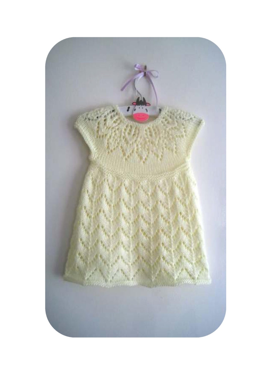 Girls Dress Knitting Pattern, Baby Dress Knitting Pattern, Toddler ...