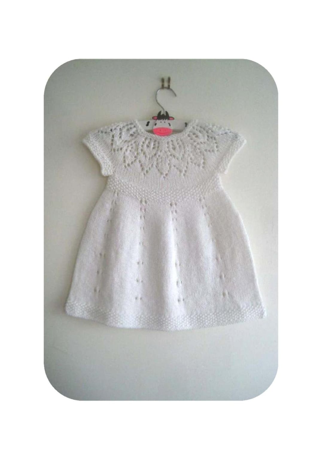 Baby Dress Knitting Pattern - Girls Dress Knitting Pattern - Poppy ...