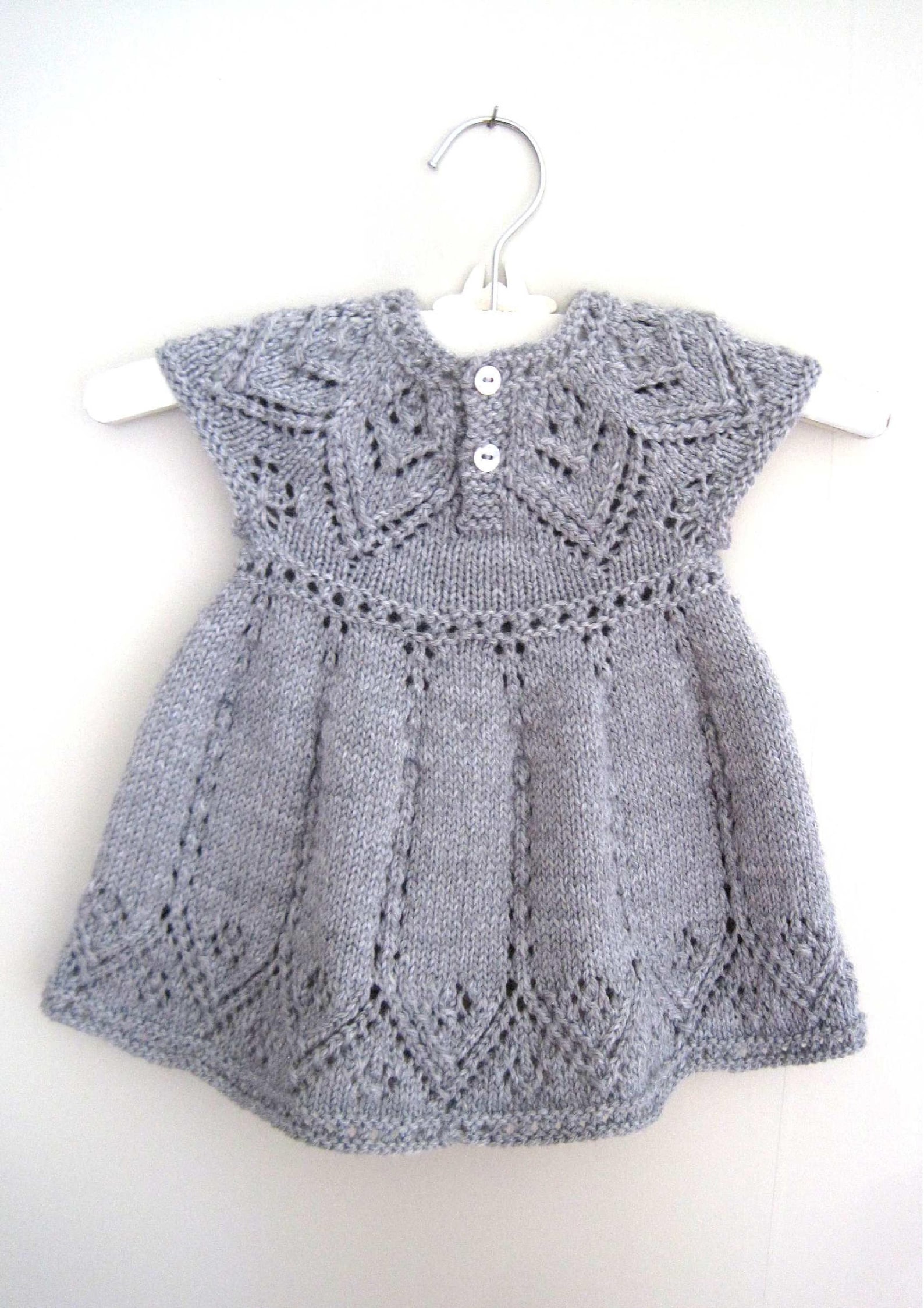 Baby Dress Knitting Pattern Girls Dress Knitting Pattern - Etsy
