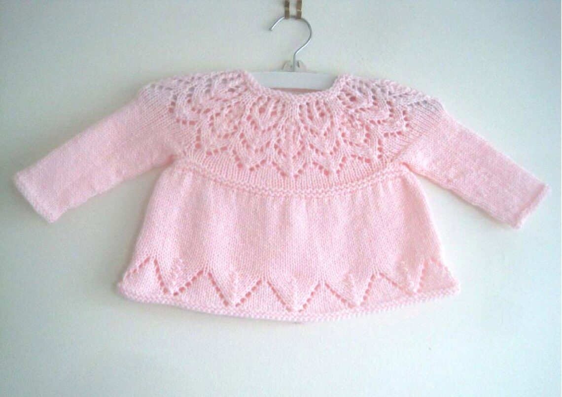 Baby Cardigan Knitting Pattern Girl Sweater Knitting Pattern | Etsy