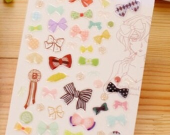 3d Bow Stickers - Etsy