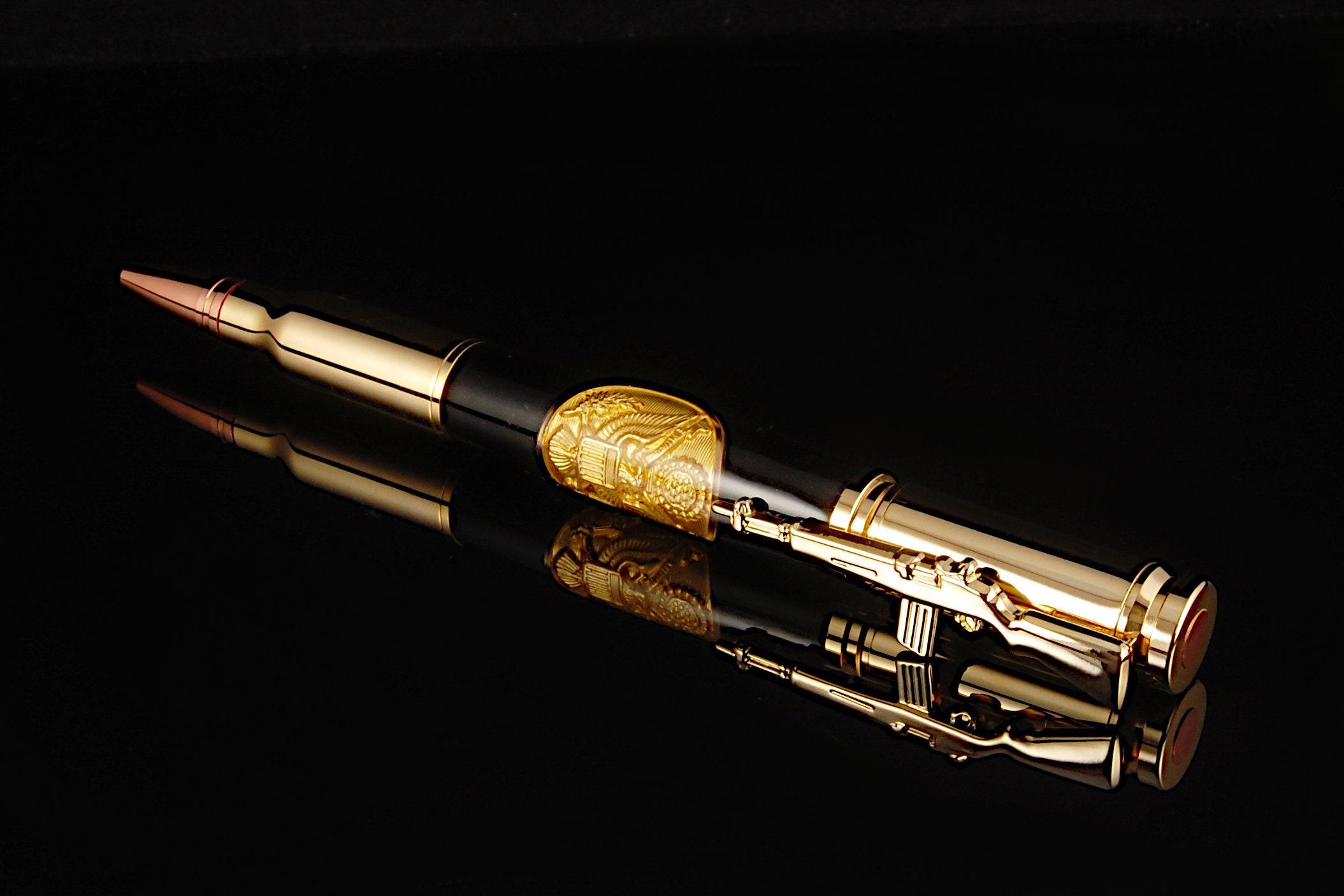 Military Carbine Pen Ballpoint Pen With US Army Brass Button - Etsy