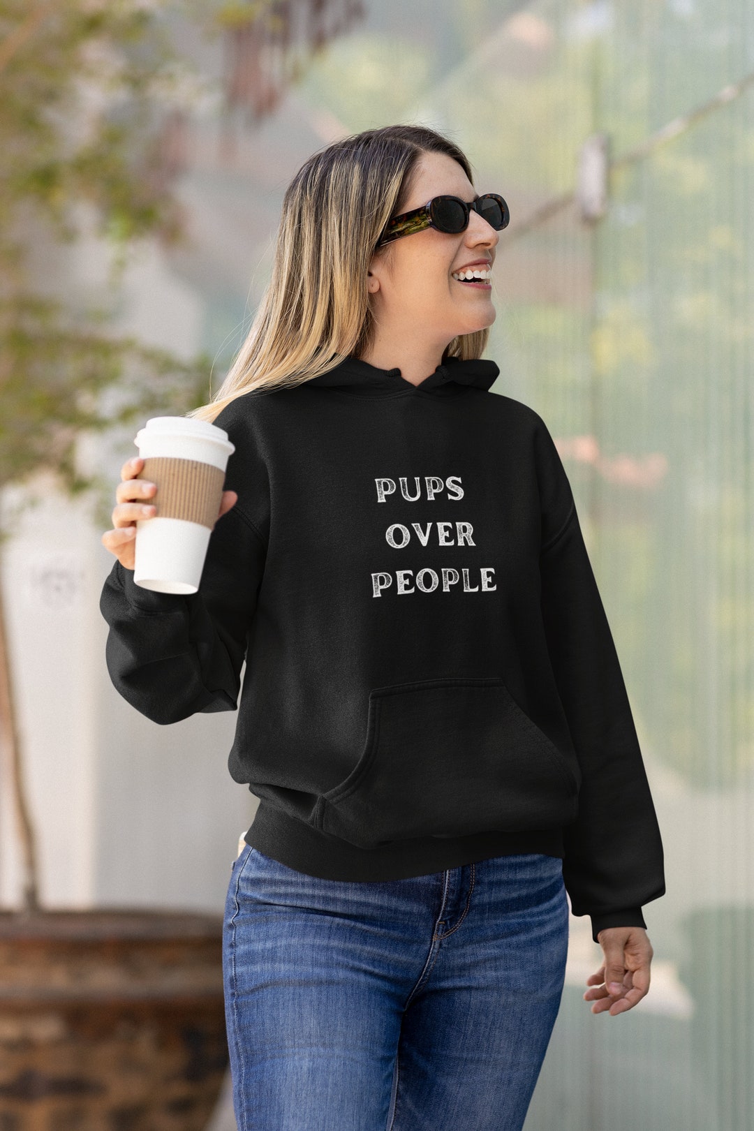 Pups Over People Hoodie, Dog Lover Sweatshirt - Etsy