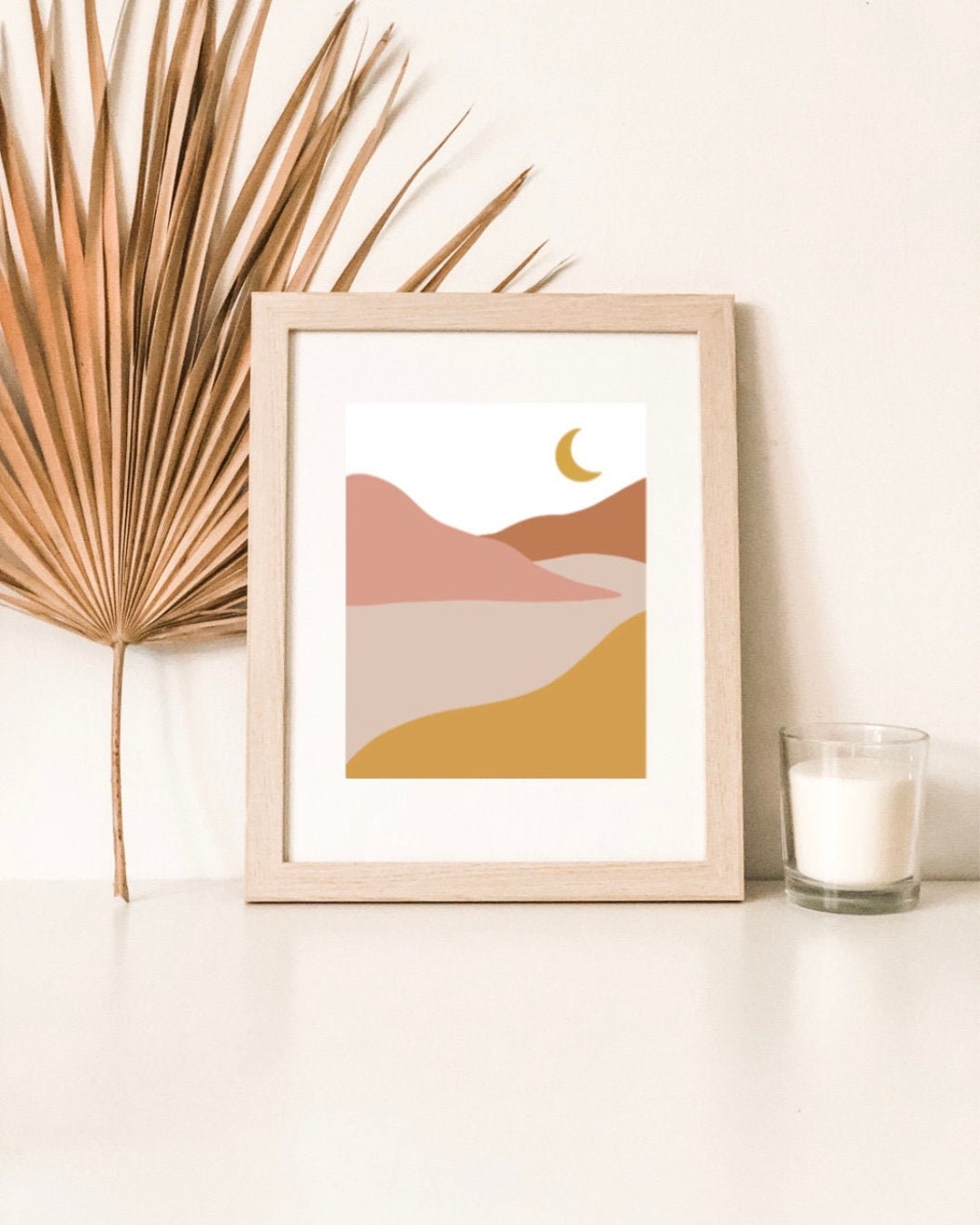 Canyon Moon | Print Only | Desert Moon Painting | Digital Painting ...