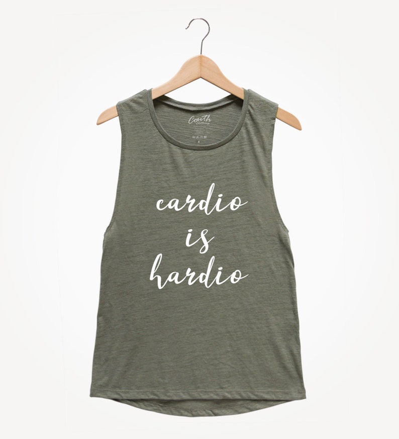 Cardio is Hardio Tank Funny Cardio Shirt Cardio Tee Gym - Etsy