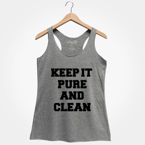 Keep It Pure and Clean Yoga Tank Fitness Gym Workout Top - Etsy