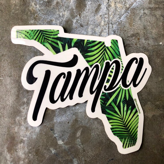 Florida Sticker Tampa Sticker Sticker for Laptop Sticker | Etsy