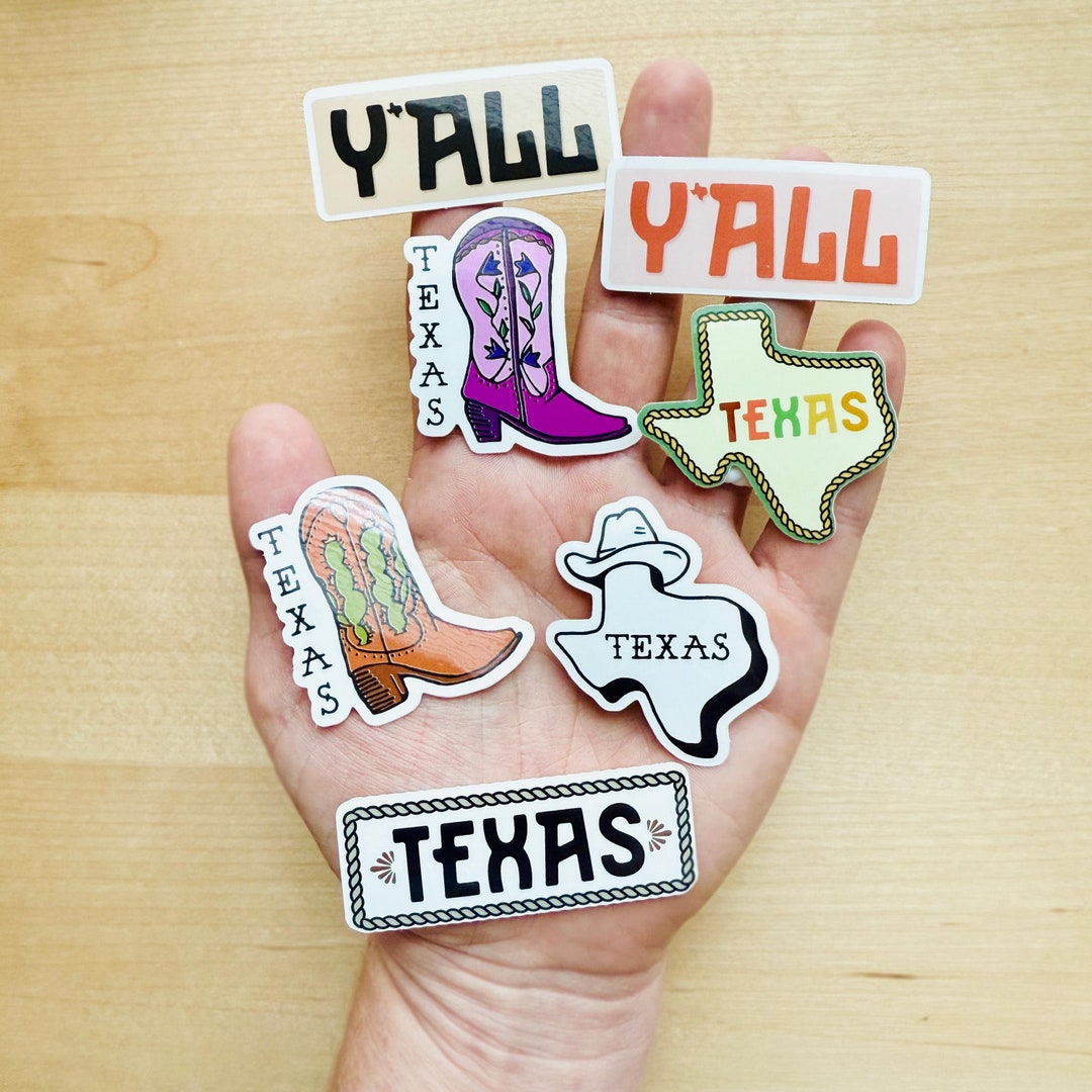 Mini Texas Sticker - Cute Western Stickers - Convention Swag - Texas ...