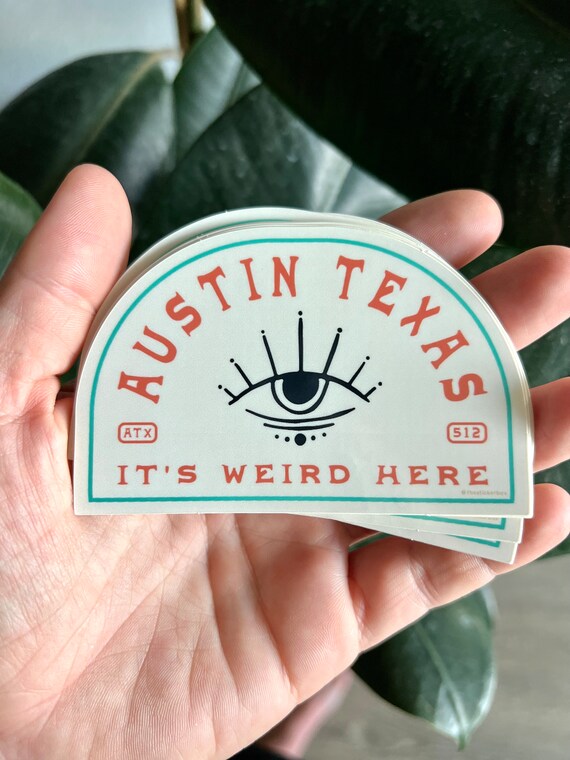Austin Texas Sticker Austin Boho Sticker Texas Sticker - Etsy