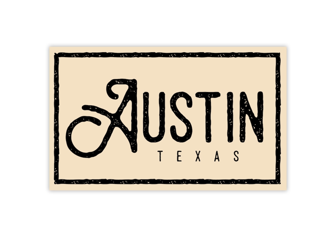 Austin Texas Sticker - Texas Sticker - Sticker Decal - Car Decal ...