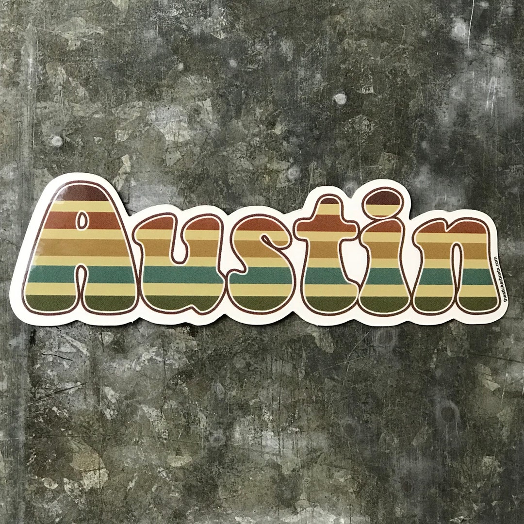Austin Texas Sticker Austin Sticker Texas Sticker Vinyl - Etsy