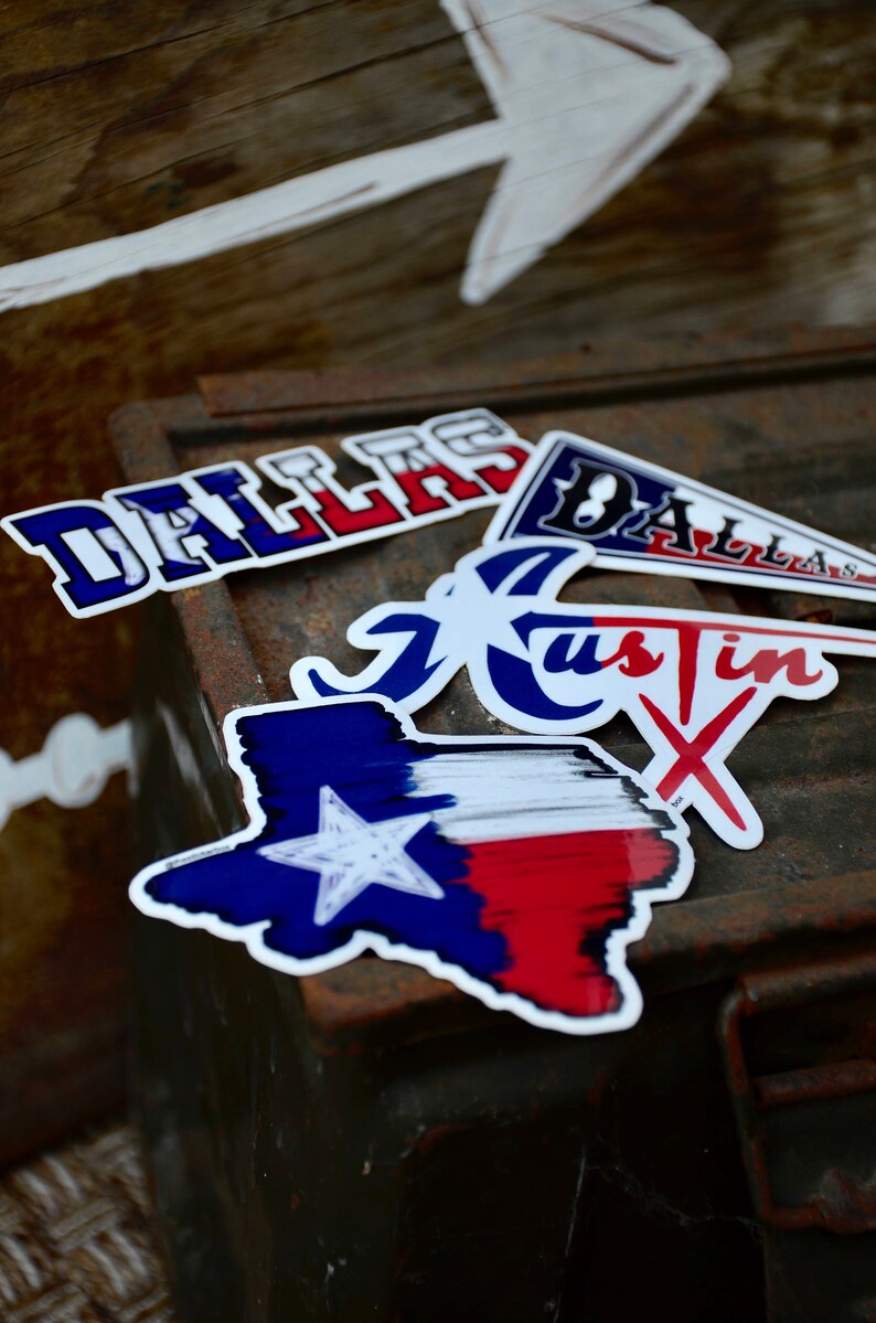 Texas Sticker Vinyl Stickers Austin Texas Texas Decal - Etsy