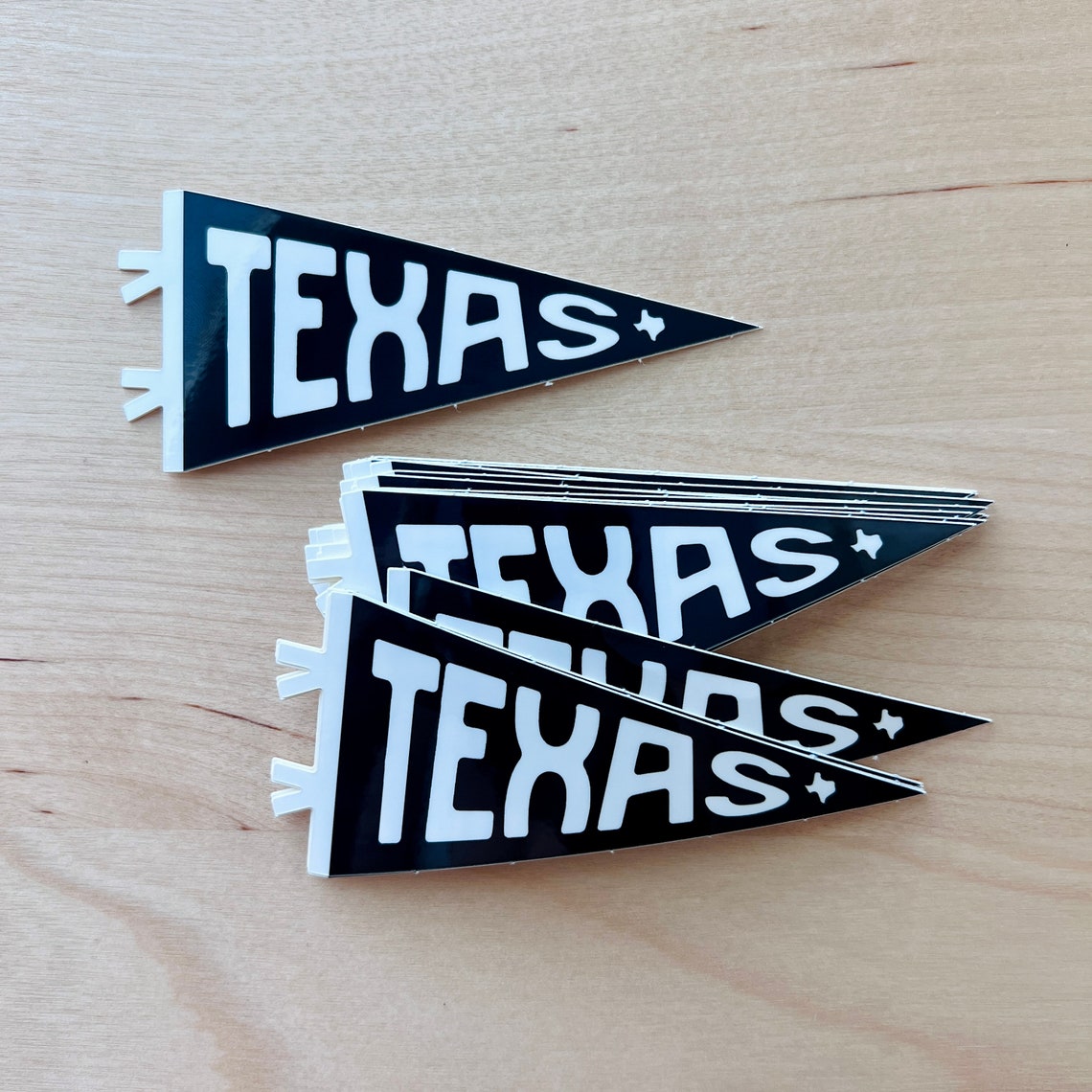 Texas Pennant Sticker - Retro Texas Sticker - Texas Lover - Vintage ...