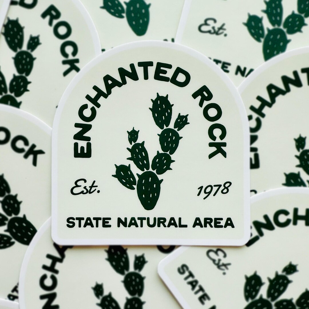 Enchanted Rock Sticker - Texas State Park Vinyl Decal - Hiking ...