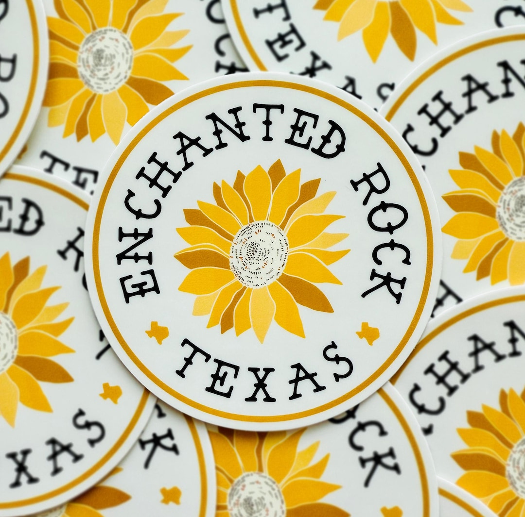 Enchanted Rock Sticker - Texas State Park Vinyl Decal - Hiking ...
