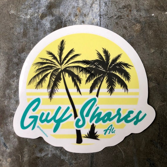 Alabama Sticker Gulf Shores Sticker for Laptop Sticker | Etsy
