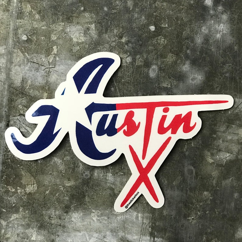 Texas Sticker Vinyl Stickers Austin Texas Texas Decal - Etsy