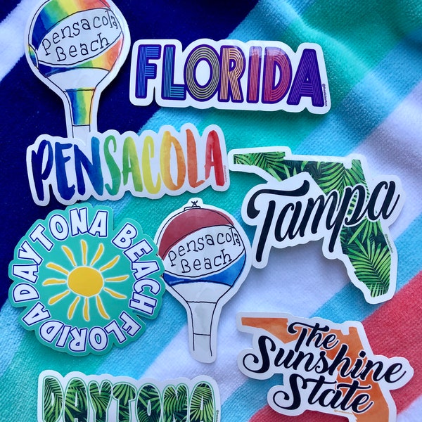 Pensacola Beach Decal Sticker - Etsy