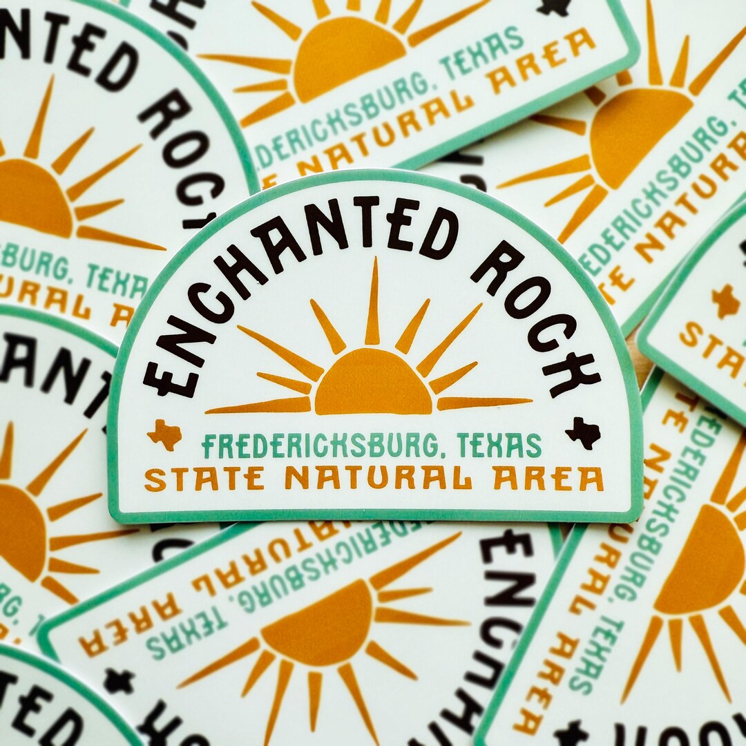 Enchanted Rock Sticker - Texas State Park Vinyl Decal - Hiking ...