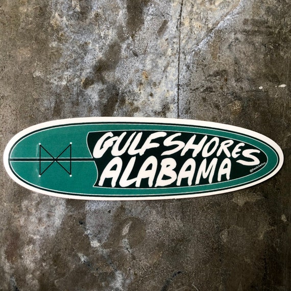 Alabama Sticker Gulf Shores Sticker Sticker for Laptop | Etsy