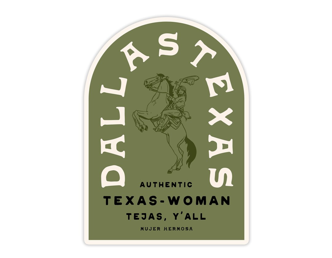 Dallas Texas Sticker Dallas Texas Woman Cowgirl Horse Laptop Dallas ...