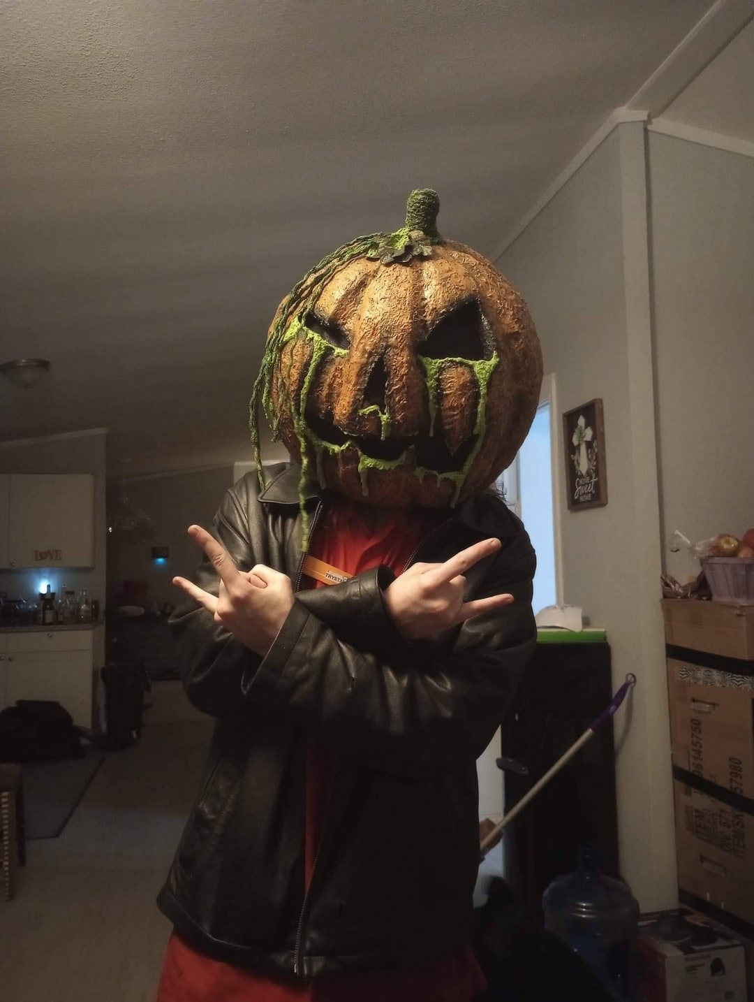 Custom Pumpkin Head Mask - Etsy