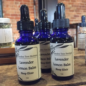 Sleep Elixir ~ Lavender Lemon Balm // Wildcrafted Herbal Extract - Etsy