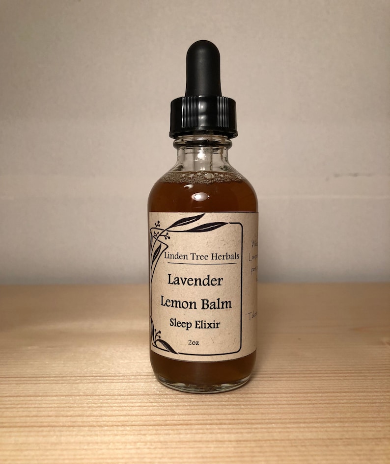 Sleep Elixir Lavender Lemon Balm // Wildcrafted Herbal - Etsy