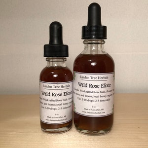 Wild Rose Elixir // Herbal Extract Made With Wild Roses and - Etsy
