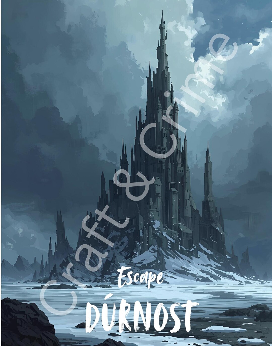 Durnost Cross Stitch Pattern (PDF) - Inspired by JRR Tolkien's Lord of ...