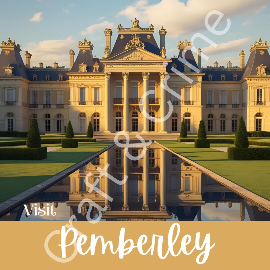 Pemberley Cross Stitch Pattern (PDF) - Inspired by Jane Austen's Pride ...