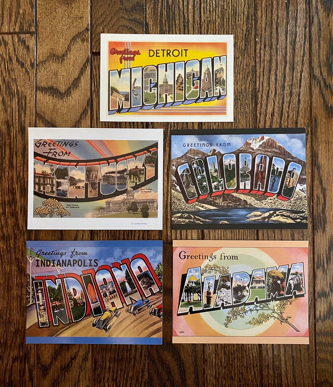 Assorted greetings From USA State Postcards - Etsy