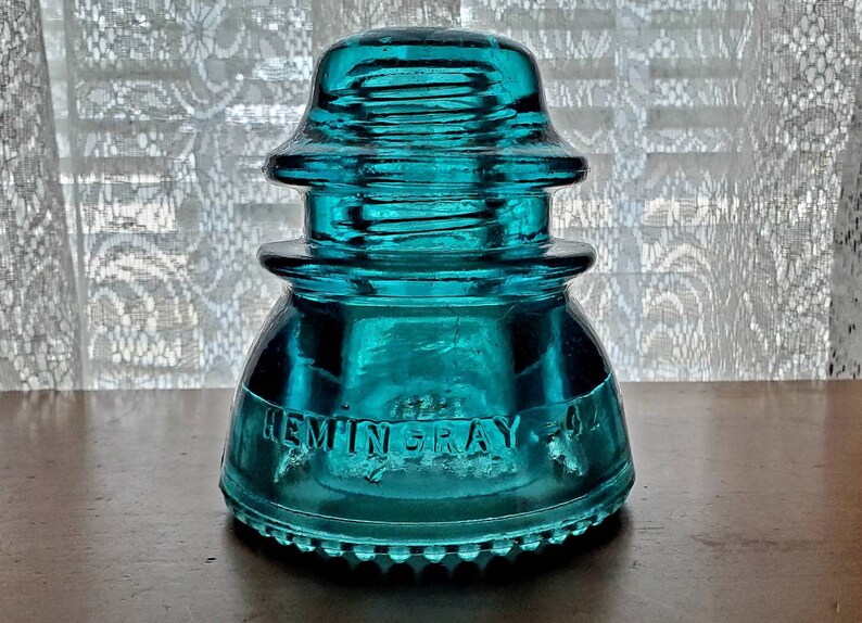 Vintage 1960s Green Glass Hemingray 42 Insulators CD154 - Etsy